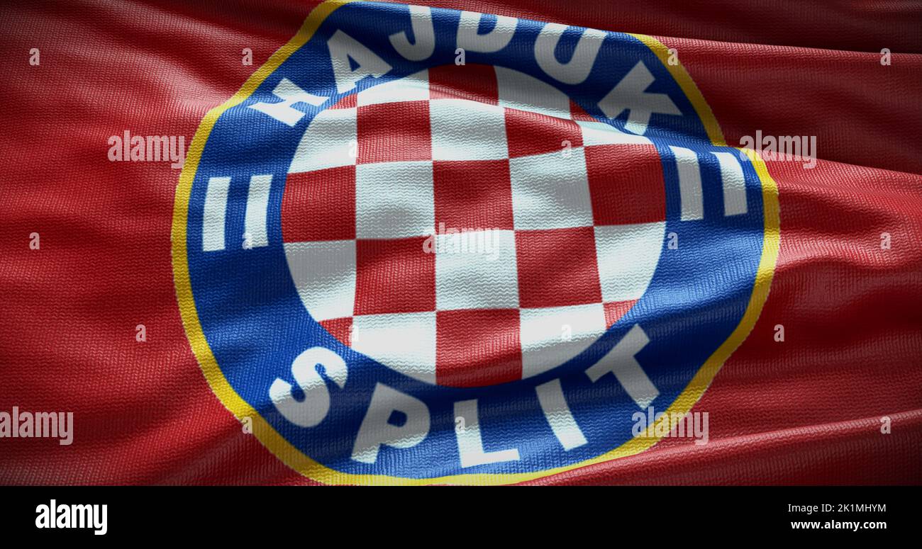 Barcelona, Spain - 17 September 2022: Hajduk Split FC football club ...