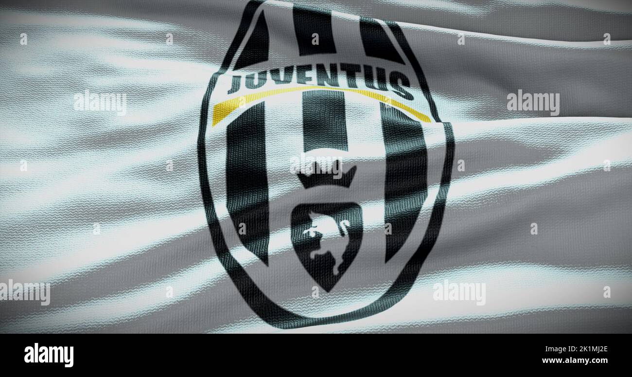 Barcelona, Spain - 17 September 2022: Juventus FC football club, soccer ...