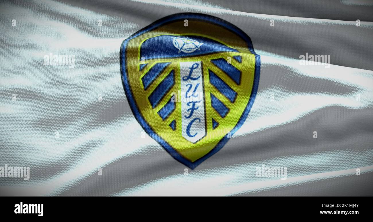 Barcelona, Spain - 17 September 2022: Leeds United FC football club ...