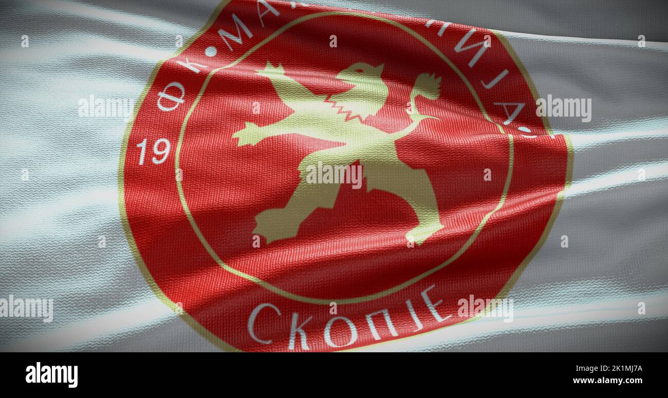 Barcelona, Spain - 17 September 2022: Macedonia Skopje FC football club ...