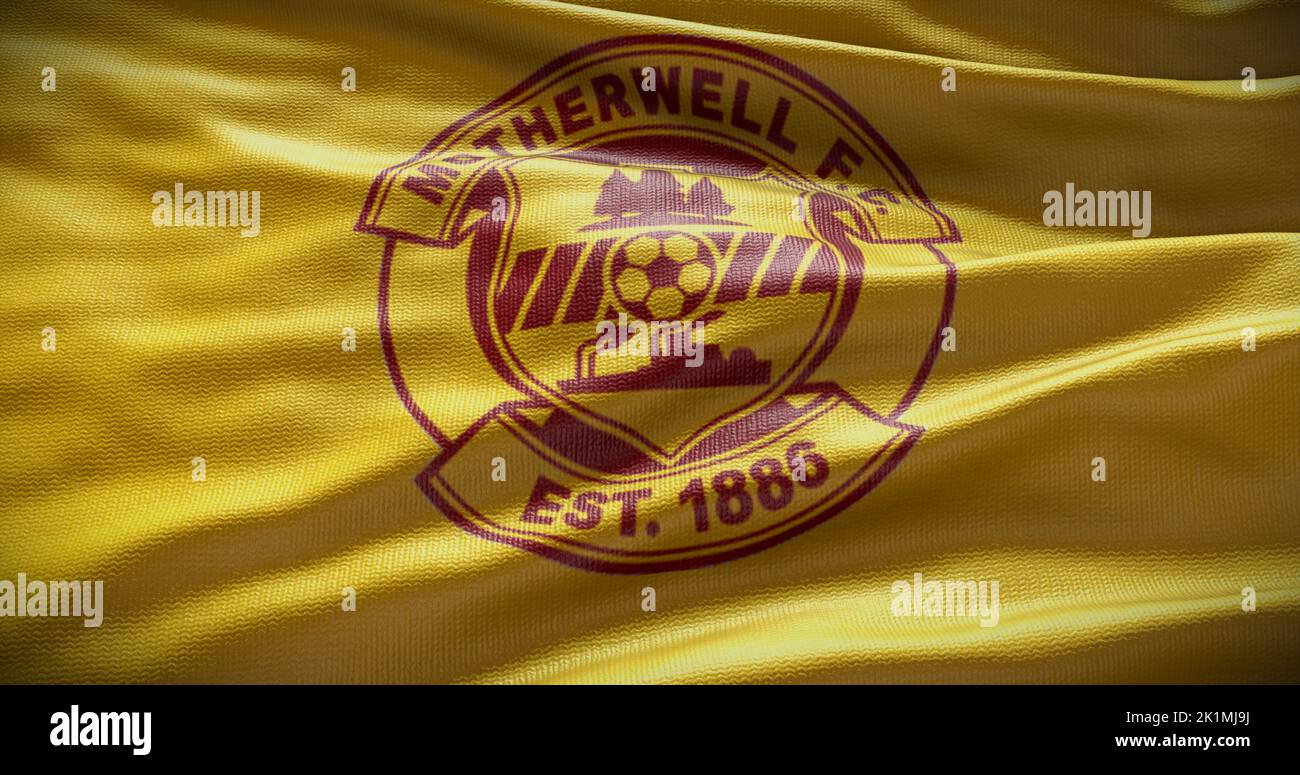 Barcelona, Spain - 17 September 2022: Motherwell FC football club ...