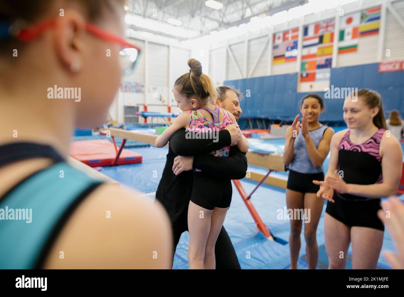 Embracing the success hi-res stock photography and images - Alamy