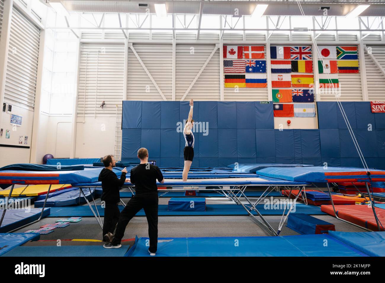 Trampoline equipment hi-res stock photography and images - Alamy