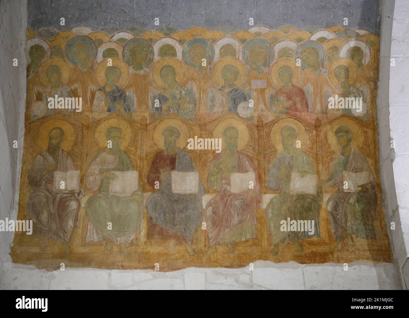 Ancient frescoes by Andrey Rublev of the 12th century in the ...