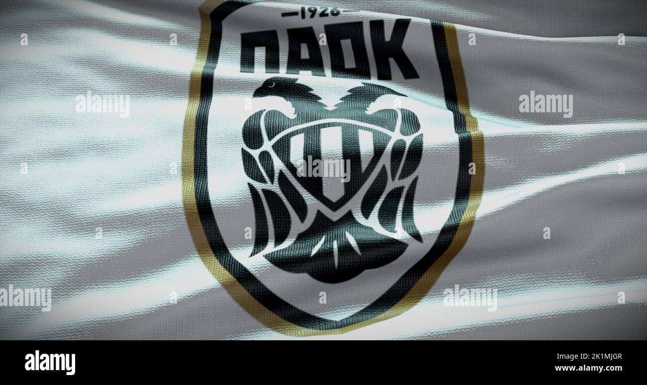 Barcelona, Spain - 17 September 2022: Paok Thessaloniki FC football ...