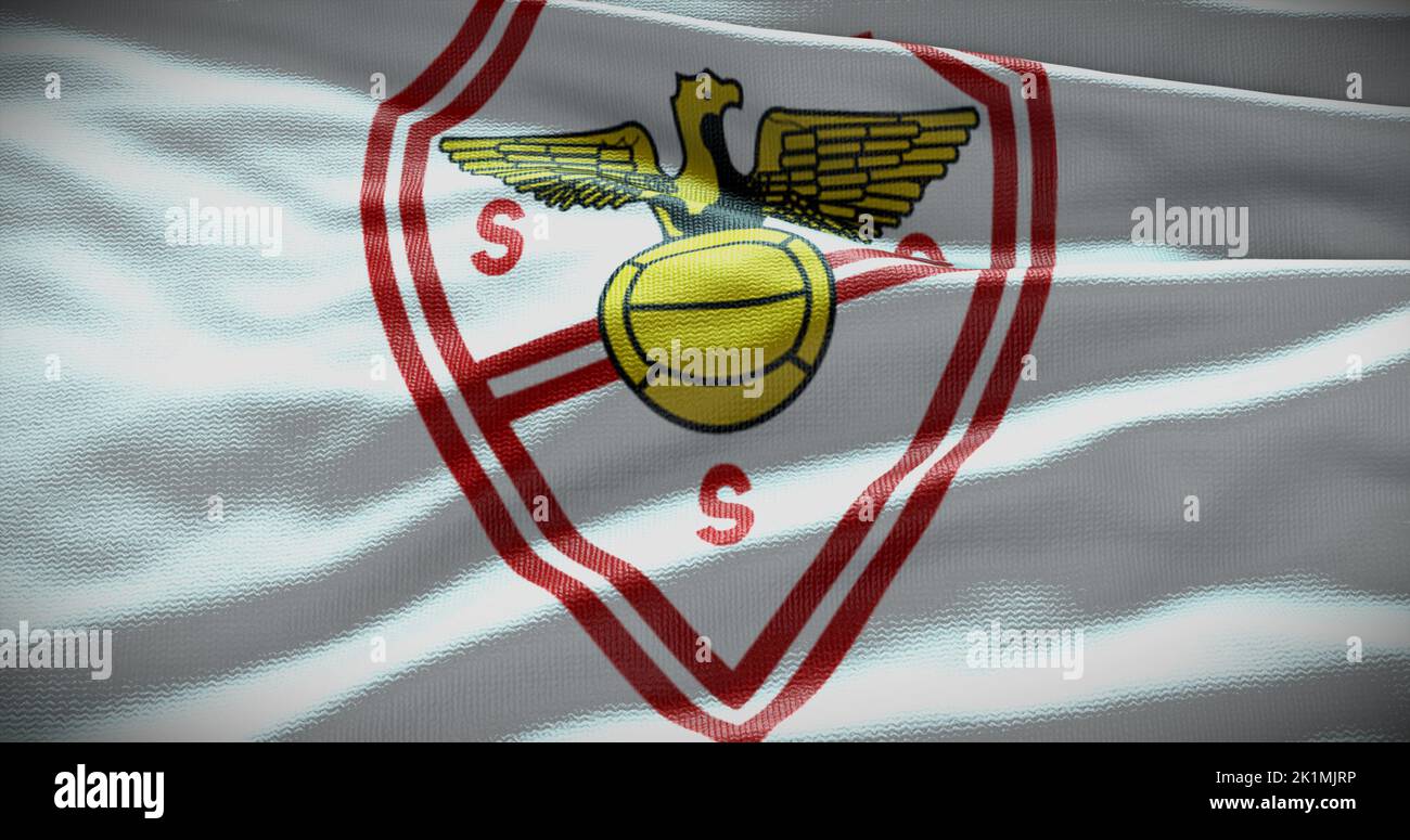 Barcelona, Spain - 17 September 2022: SC Salgueiros FC football club ...