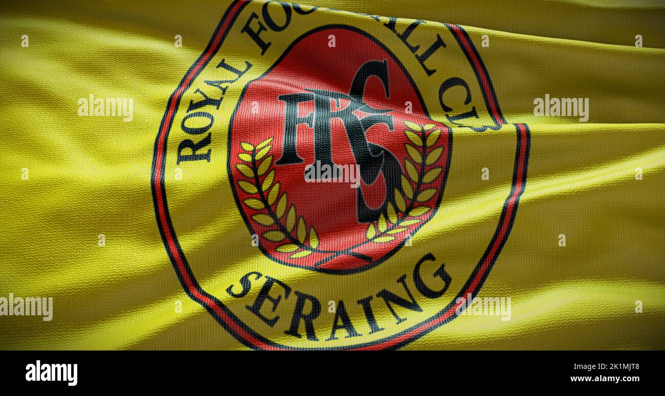 Barcelona, Spain - 17 September 2022: Seraing FC football club, soccer ...