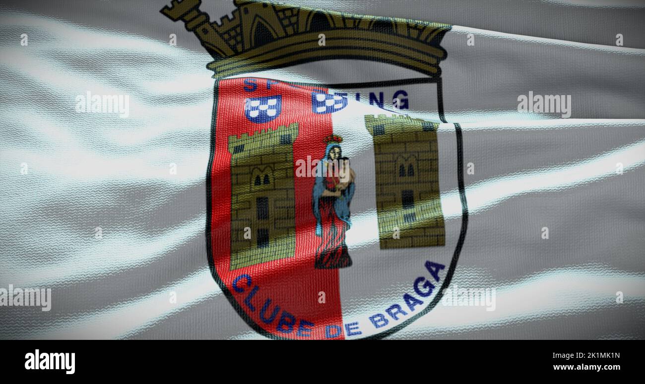 Barcelona, Spain - 17 September 2022: Sporting Braga FC football club ...