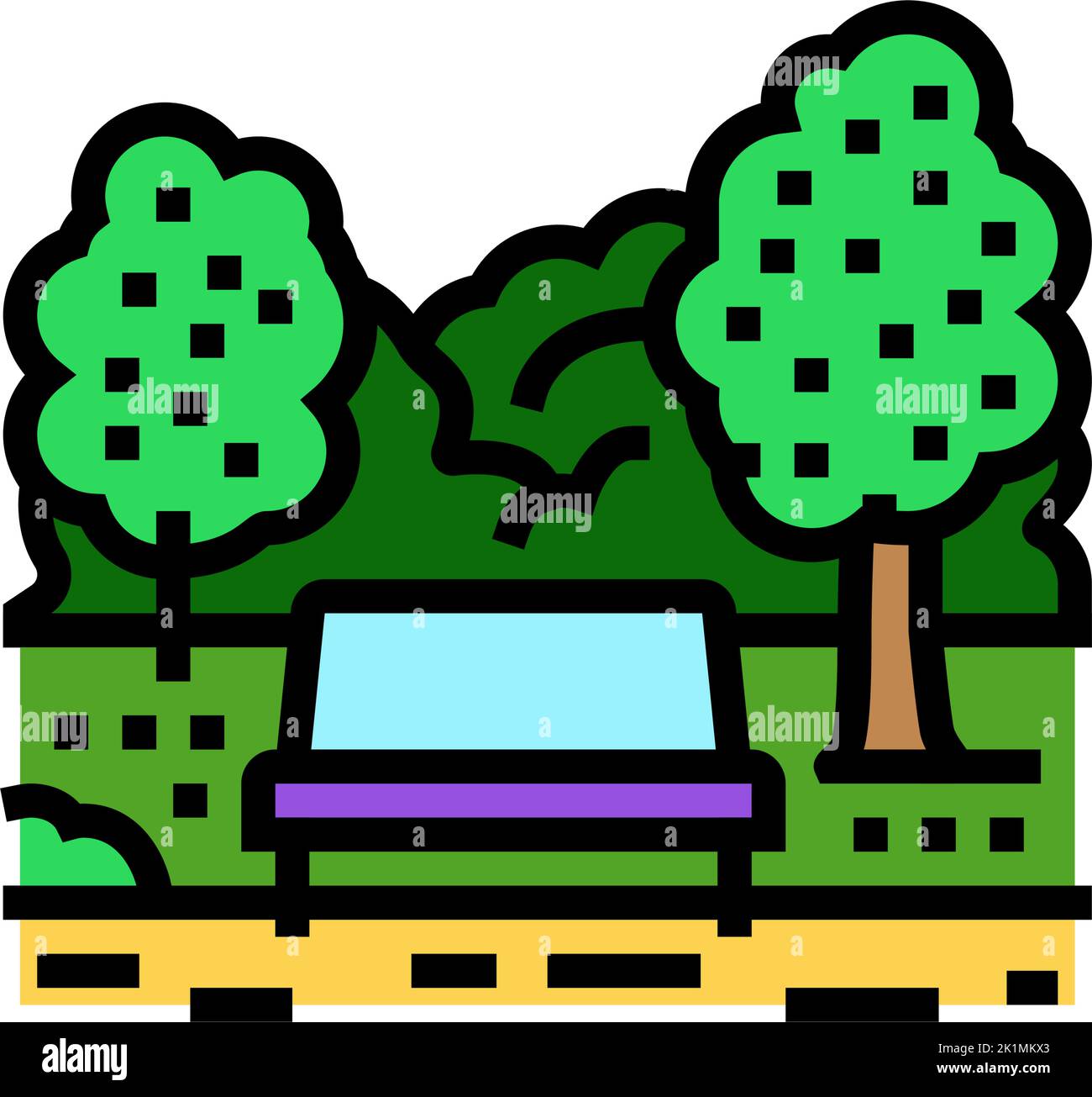 park spring color icon vector illustration Stock Vector Image & Art - Alamy