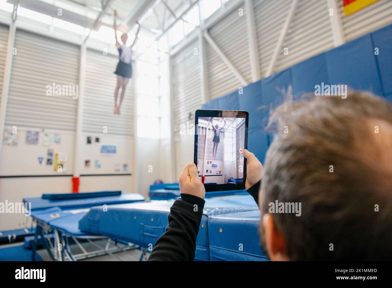 Trampolining adult hi-res stock photography and images - Alamy