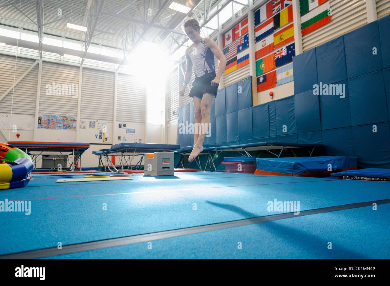 Male athlete jump hi-res stock photography and images - Alamy