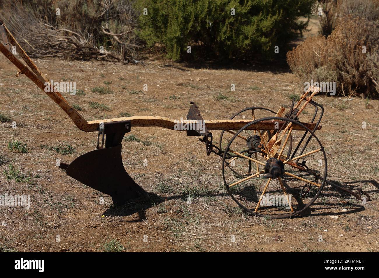 Old rusty plough on farm hi-res stock photography and images - Alamy