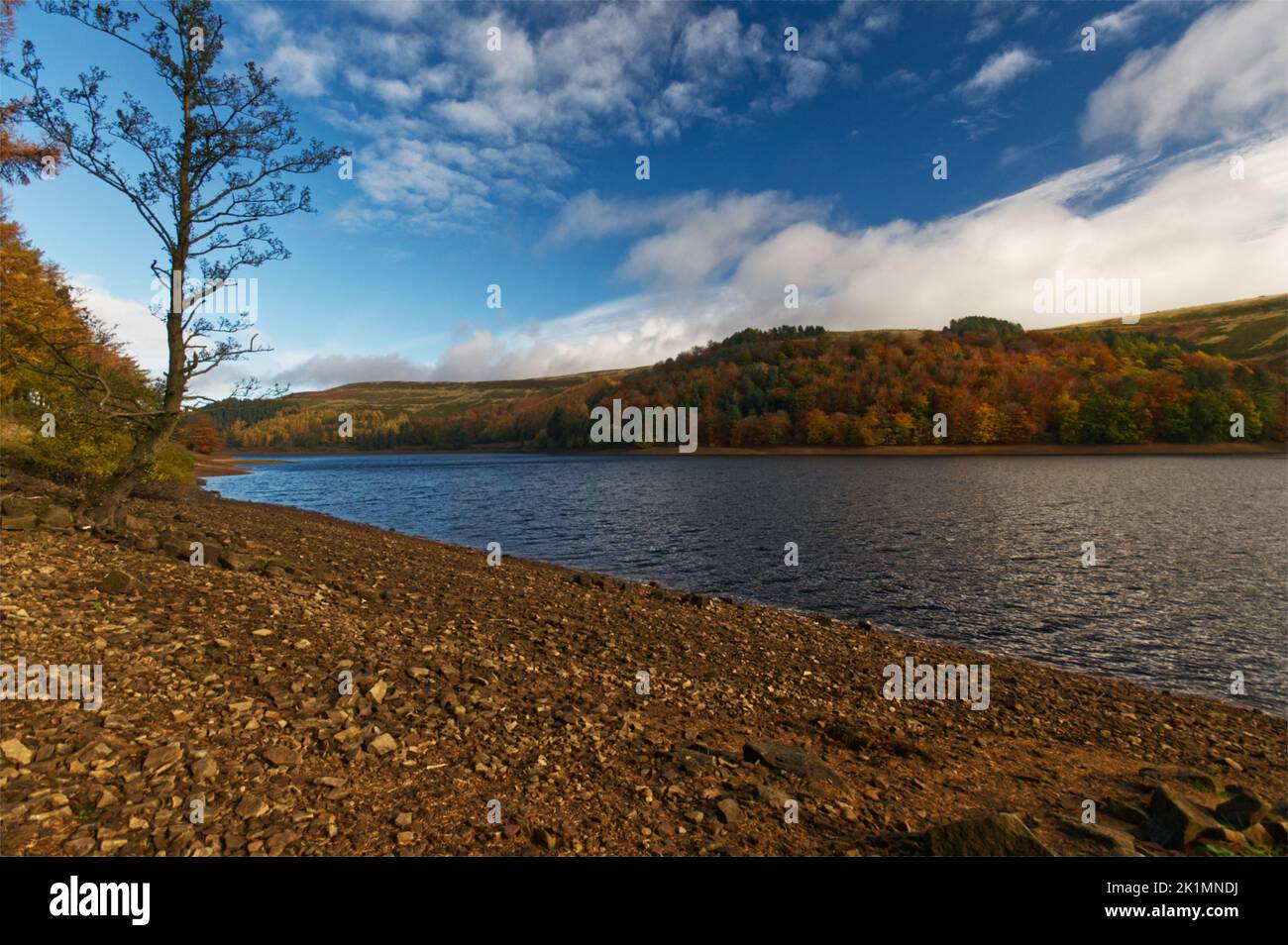 Derwent Reservoir in the Peak District, famous for the role in the ...