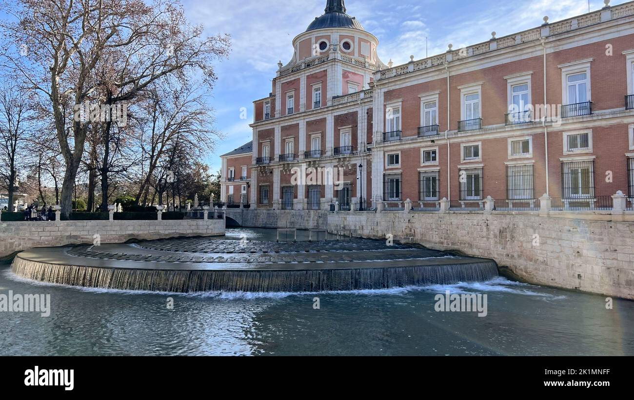 Facade of the royal palace of Aranjuez in Madrid Stock Photo - Alamy