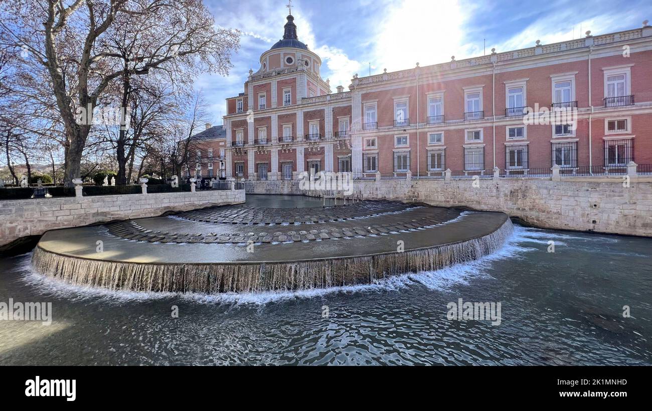 Facade of the royal palace of Aranjuez in Madrid Stock Photo - Alamy