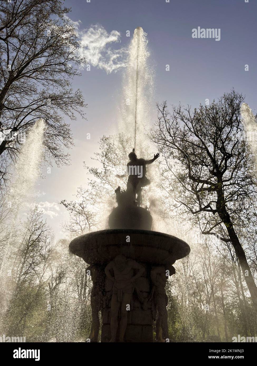 Fountain of the Prince's Gardens in Aranjuez Stock Photo - Alamy