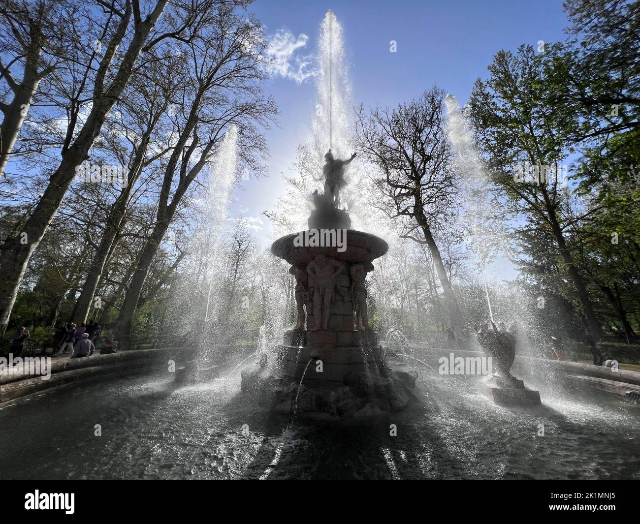 Fountain of the Prince's Gardens in Aranjuez Stock Photo - Alamy