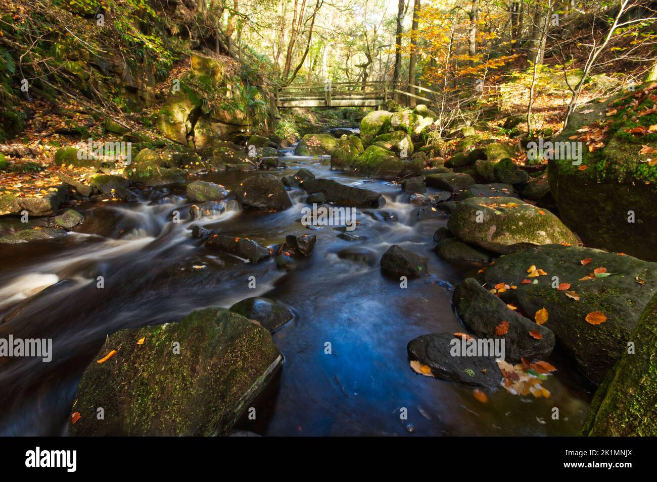 Burbage Brook, Autumn in the Peak District National Park Stock Photo ...