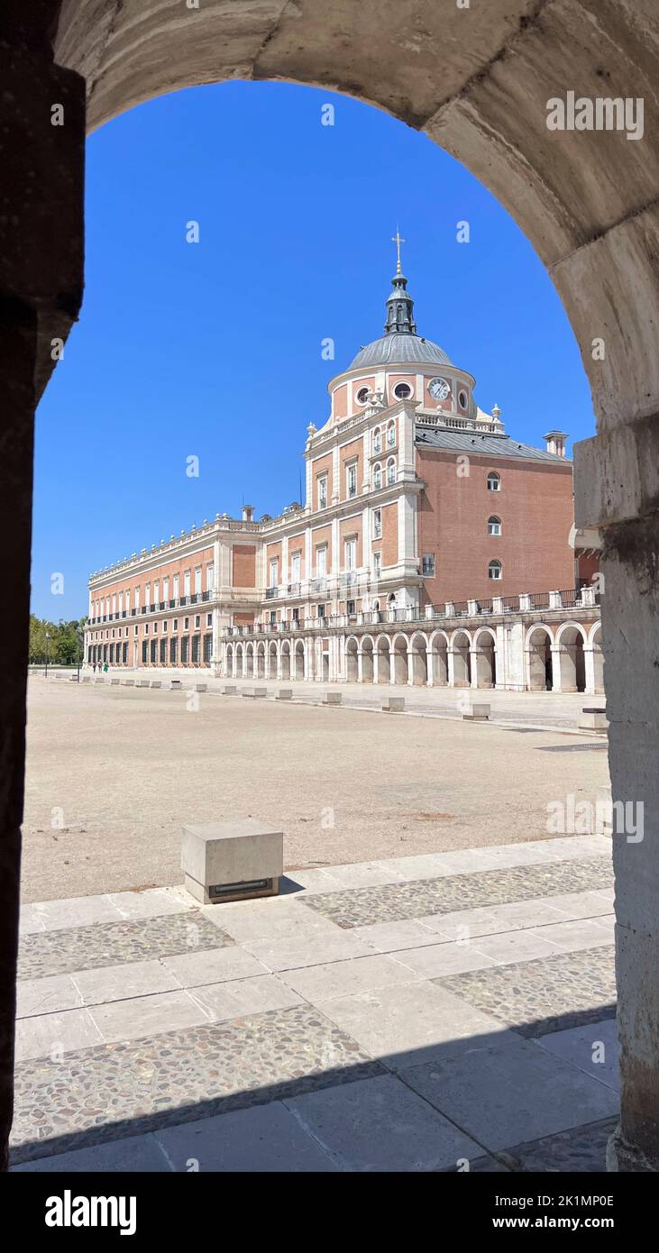 Facade of the royal palace of Aranjuez in Madrid Stock Photo - Alamy