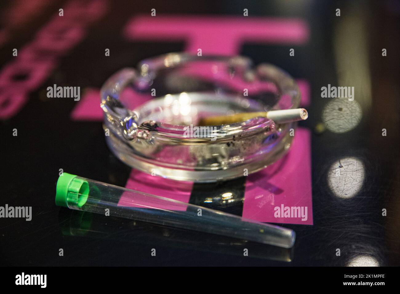 Cannabis joint ashtray hi-res stock photography and images - Alamy