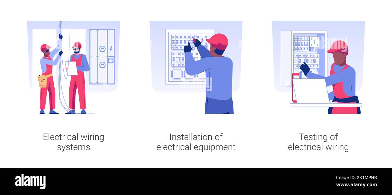 Engineering infrastructure isolated concept vector illustration set ... Engineering infrastructure isolated concept vector illustration set ...