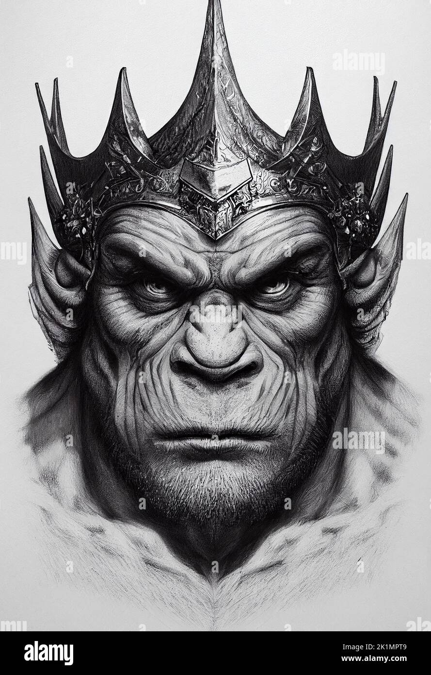 Orc Wow Drawing