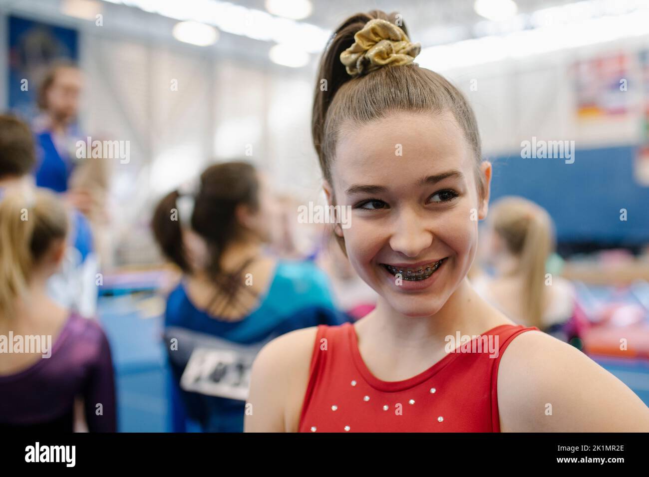 Girl wearing braces hi-res stock photography and images - Alamy