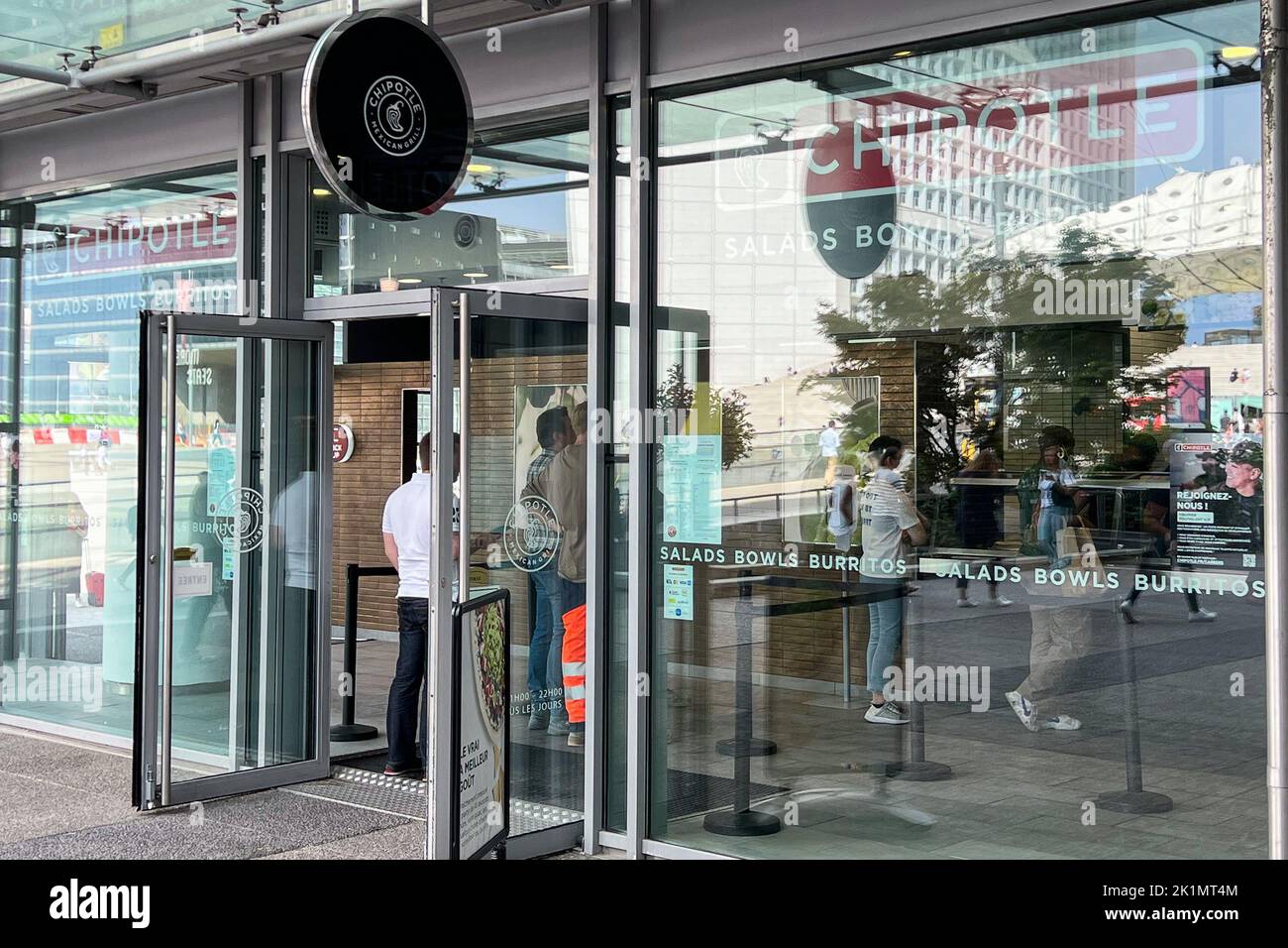 France. 05th Sep, 2022. Chipotle at The Westfield Les 4 Temps shopping ...