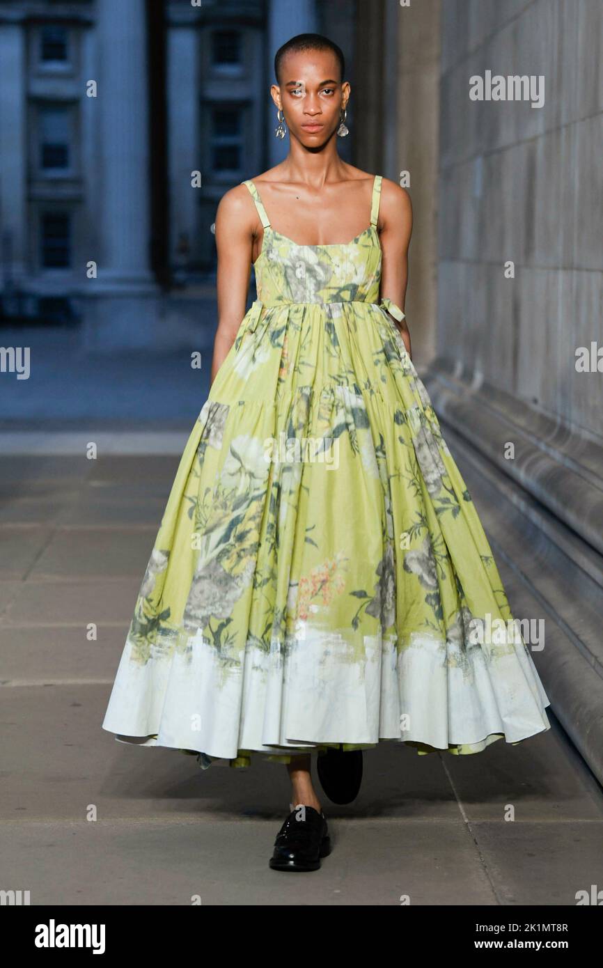 ERDEM SS23 runway during during London fashion Week on September 2022 ...