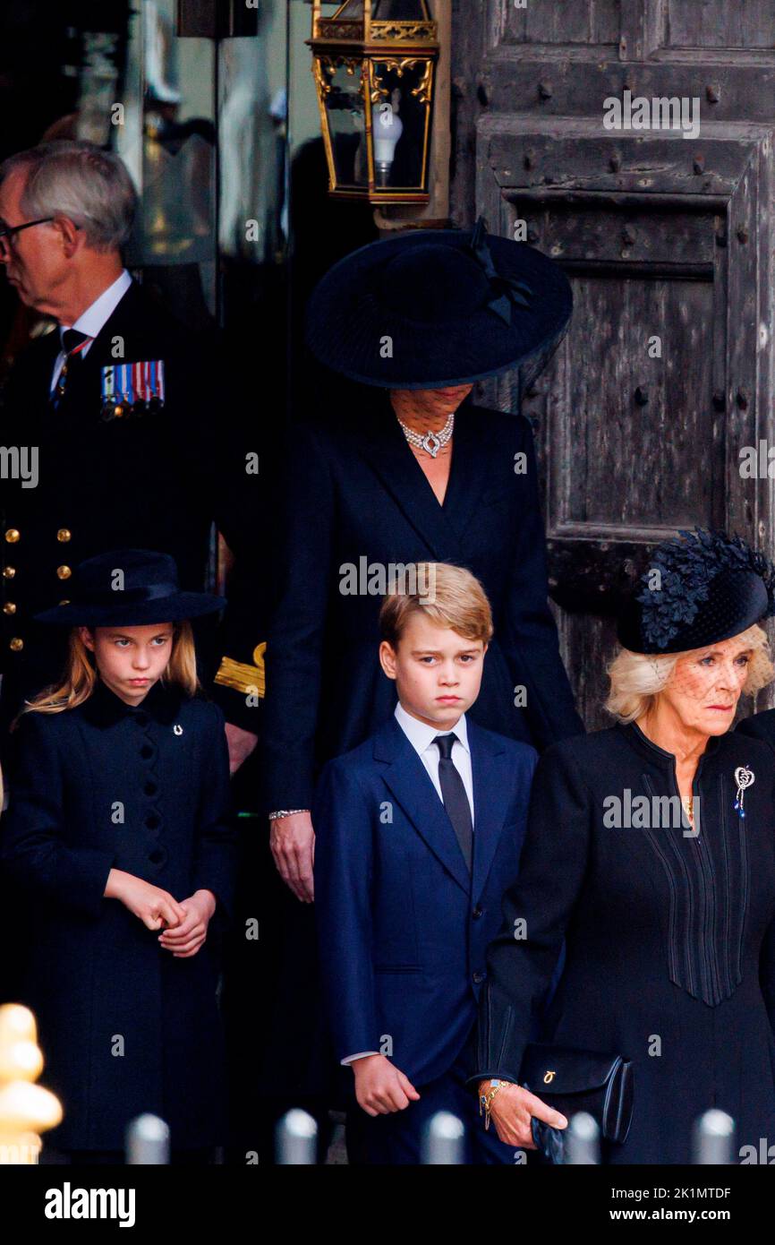 LONDON - King Willem-Alexander, Queen Maxima and Princess Beatrix of The Netherlands attend the ...