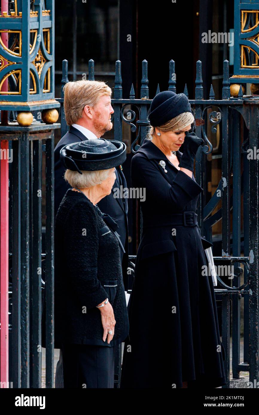 LONDON - King Willem-Alexander, Queen Maxima and Princess Beatrix of ...