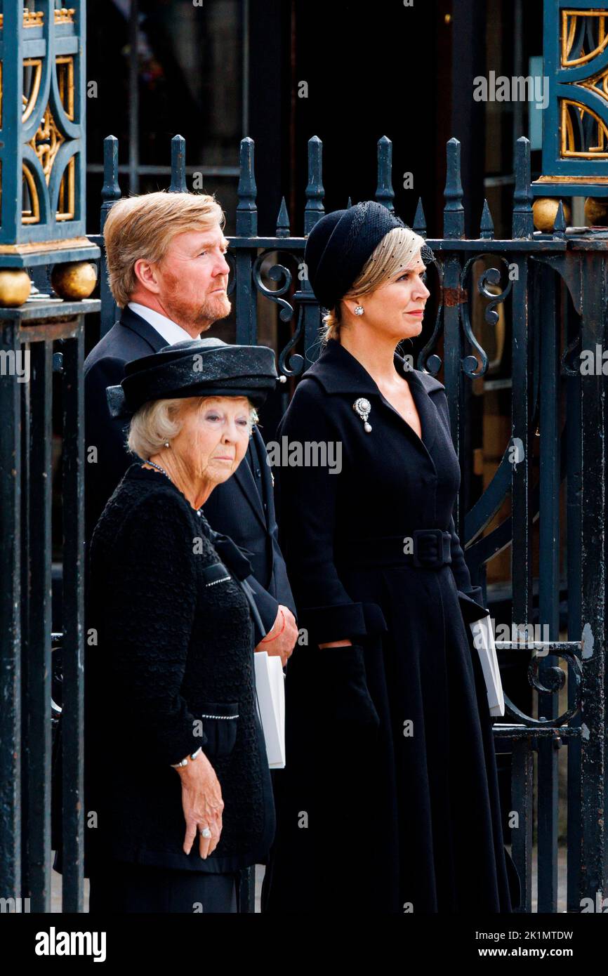 LONDON - King Willem-Alexander, Queen Maxima and Princess Beatrix of ...