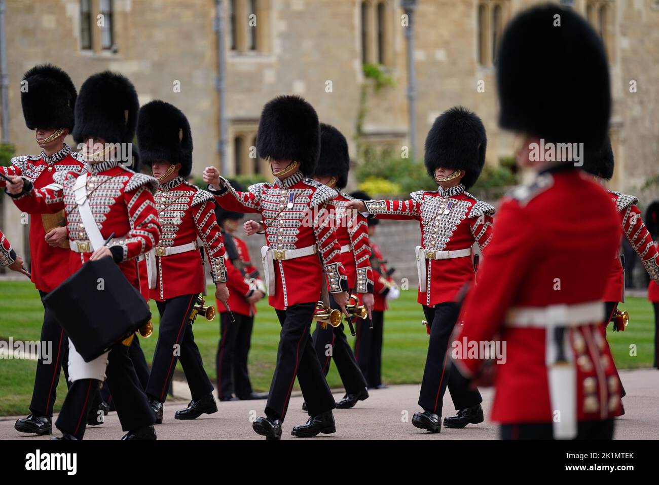 Soldiers from the Grenadier Guards at Chapel Hill for the Committal ...