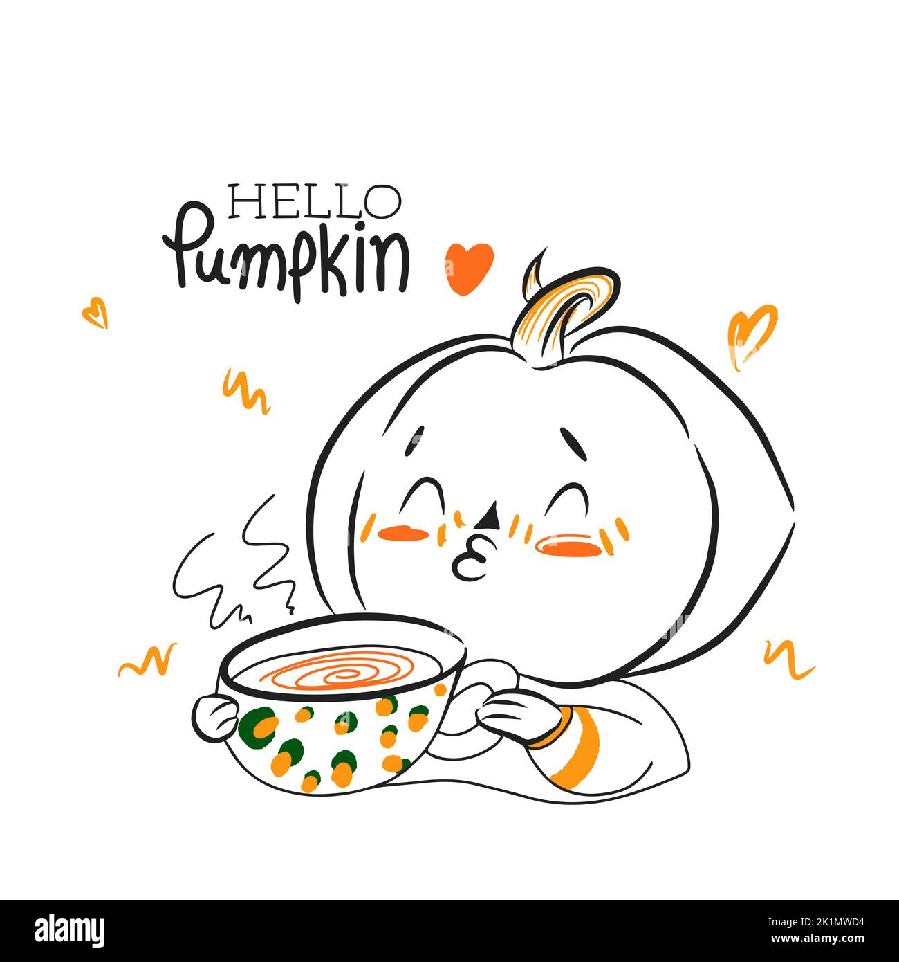 Pumpkin pie fresh vegetable Stock Vector Images - Alamy