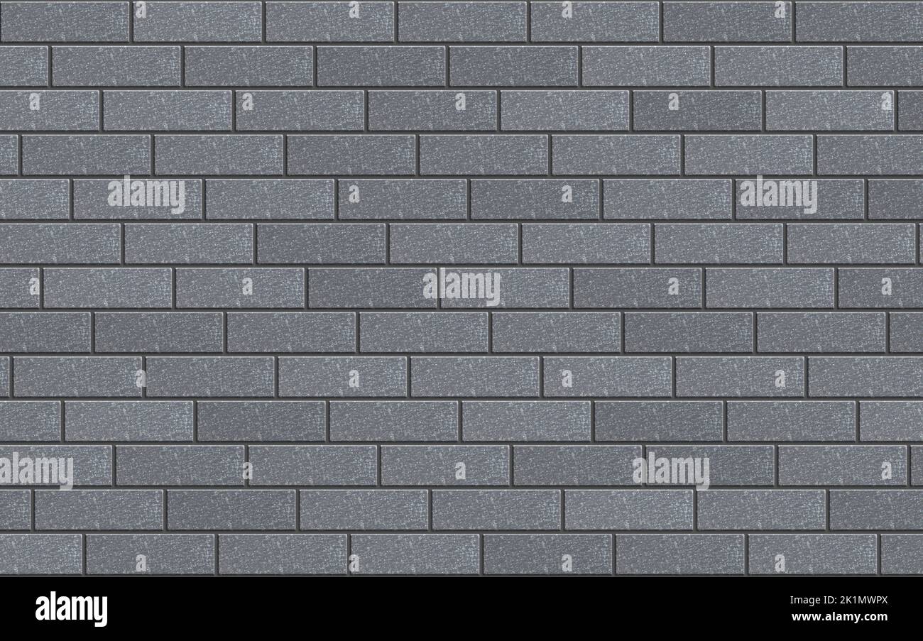 3d render brick walls made of gray Purech having a texture of natural ...