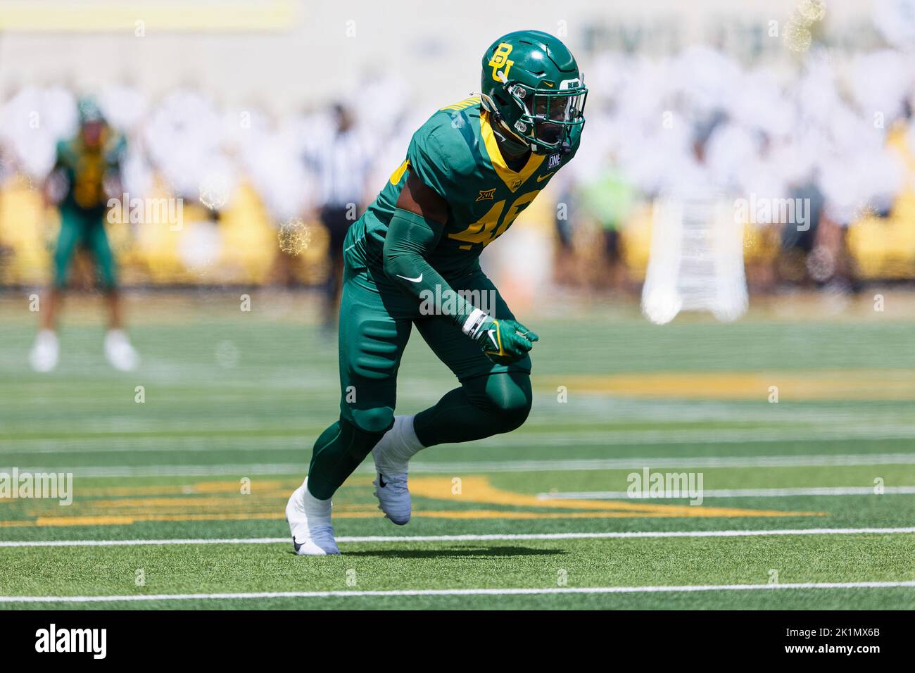 Baylor Bears linebacker Tony Anyanwu (46) against the Texas State ...