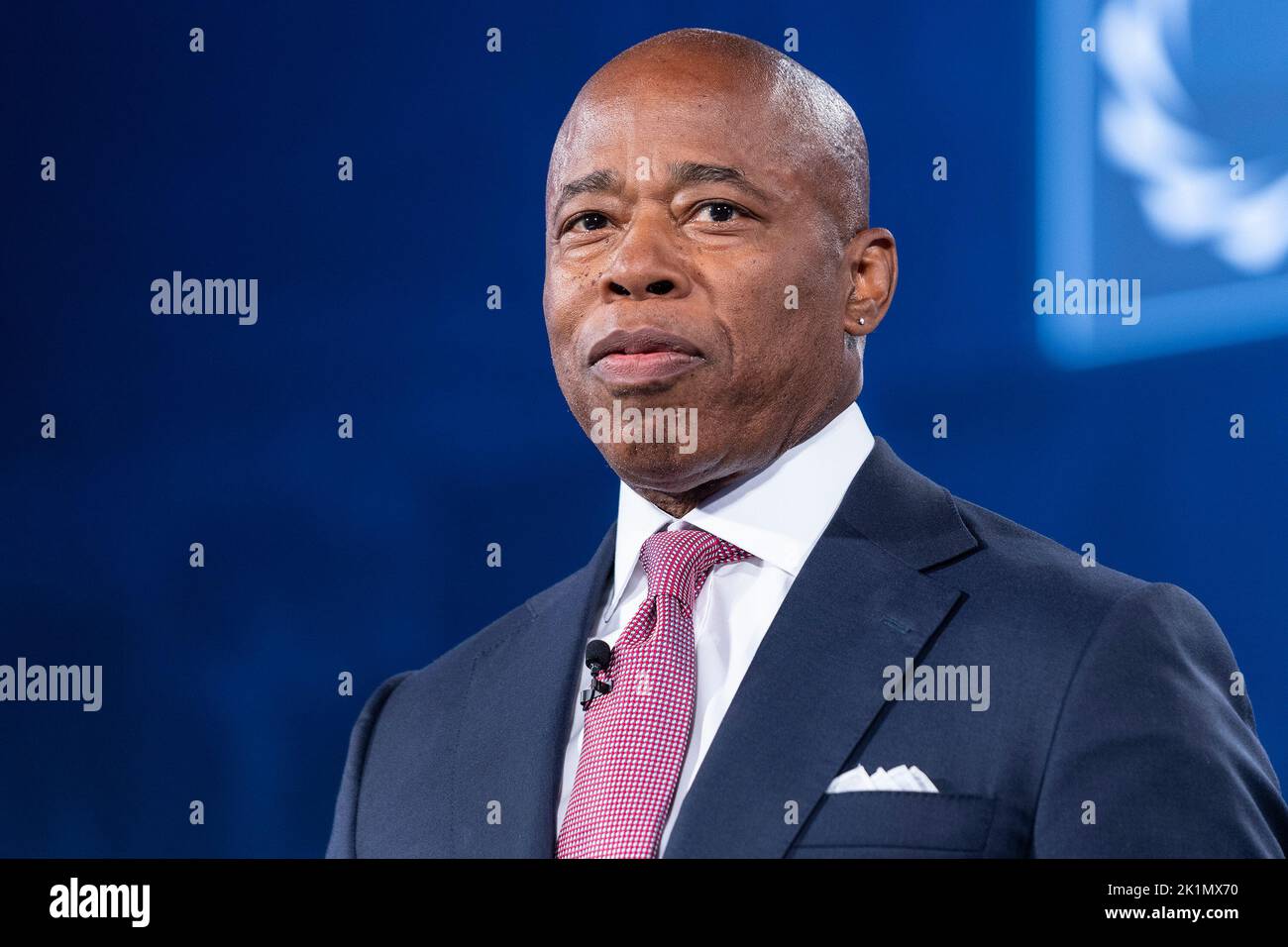 New York, New York, USA. 19th Sep, 2022. Mayor Eric Adams delivers ...