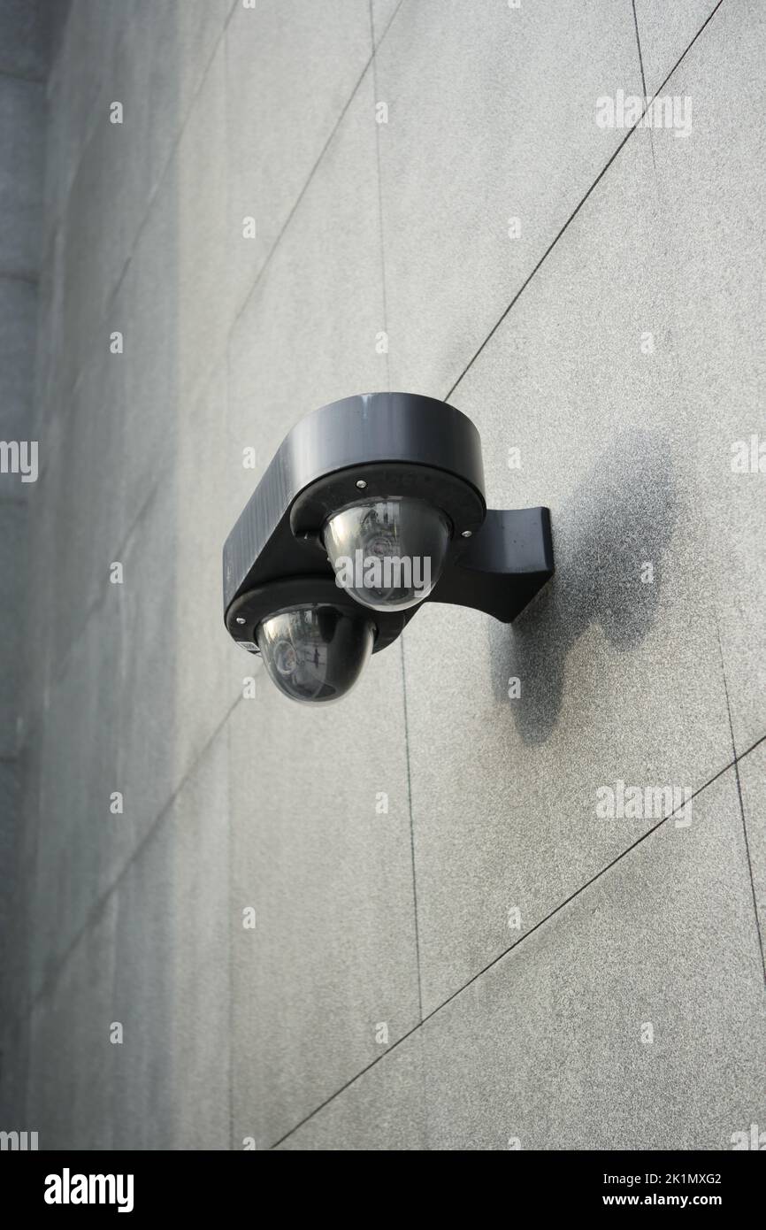 CCTV security camera operating outdoor Stock Photo - Alamy