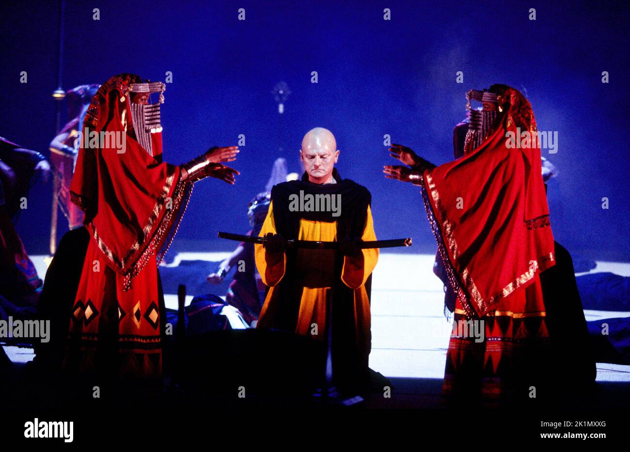 centre: Robert Lloyd (Ramphis) in AIDA by Giuseppe Verdi at The Royal ...