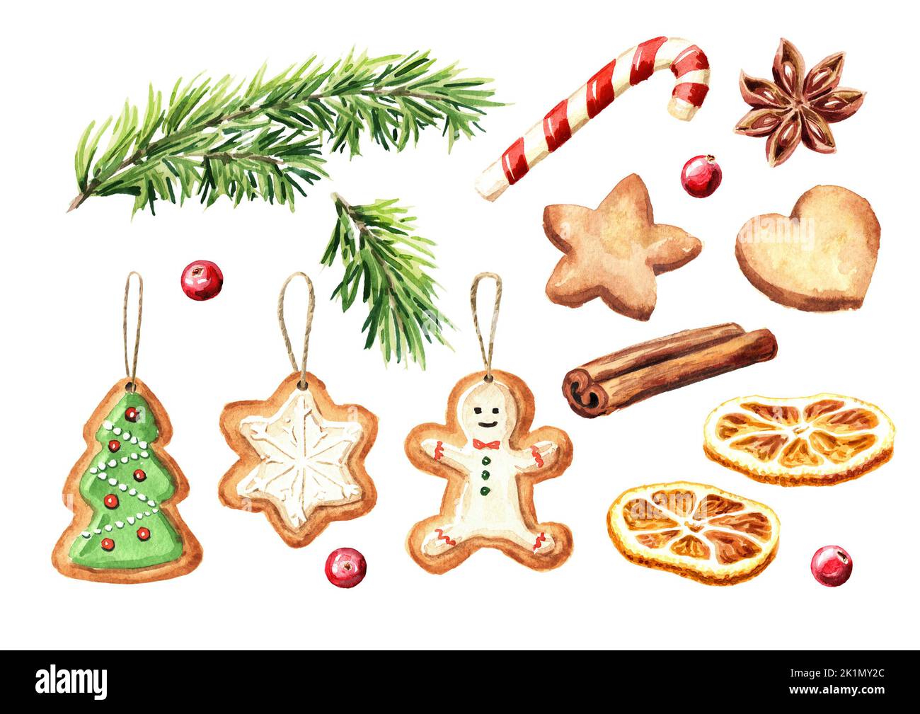 New Year gingerbread, dried orange, cinnamon, cardamom. The smell of ...