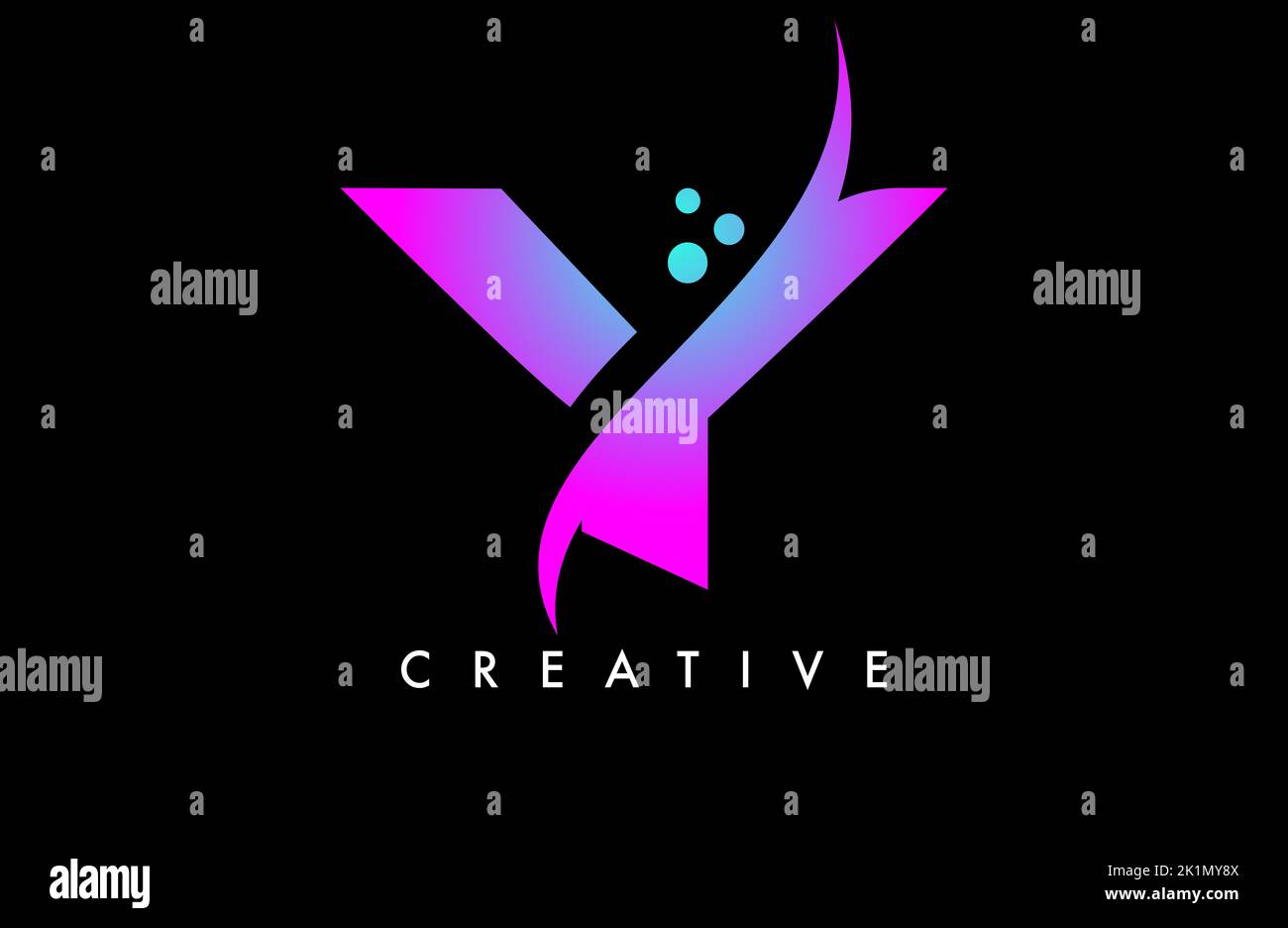 Blue y letter hi-res stock photography and images - Alamy