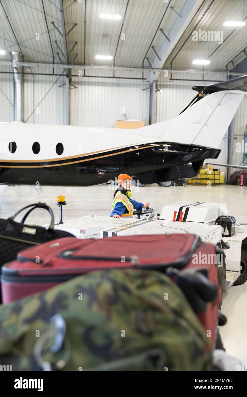 Cart airplane side view hi-res stock photography and images - Alamy