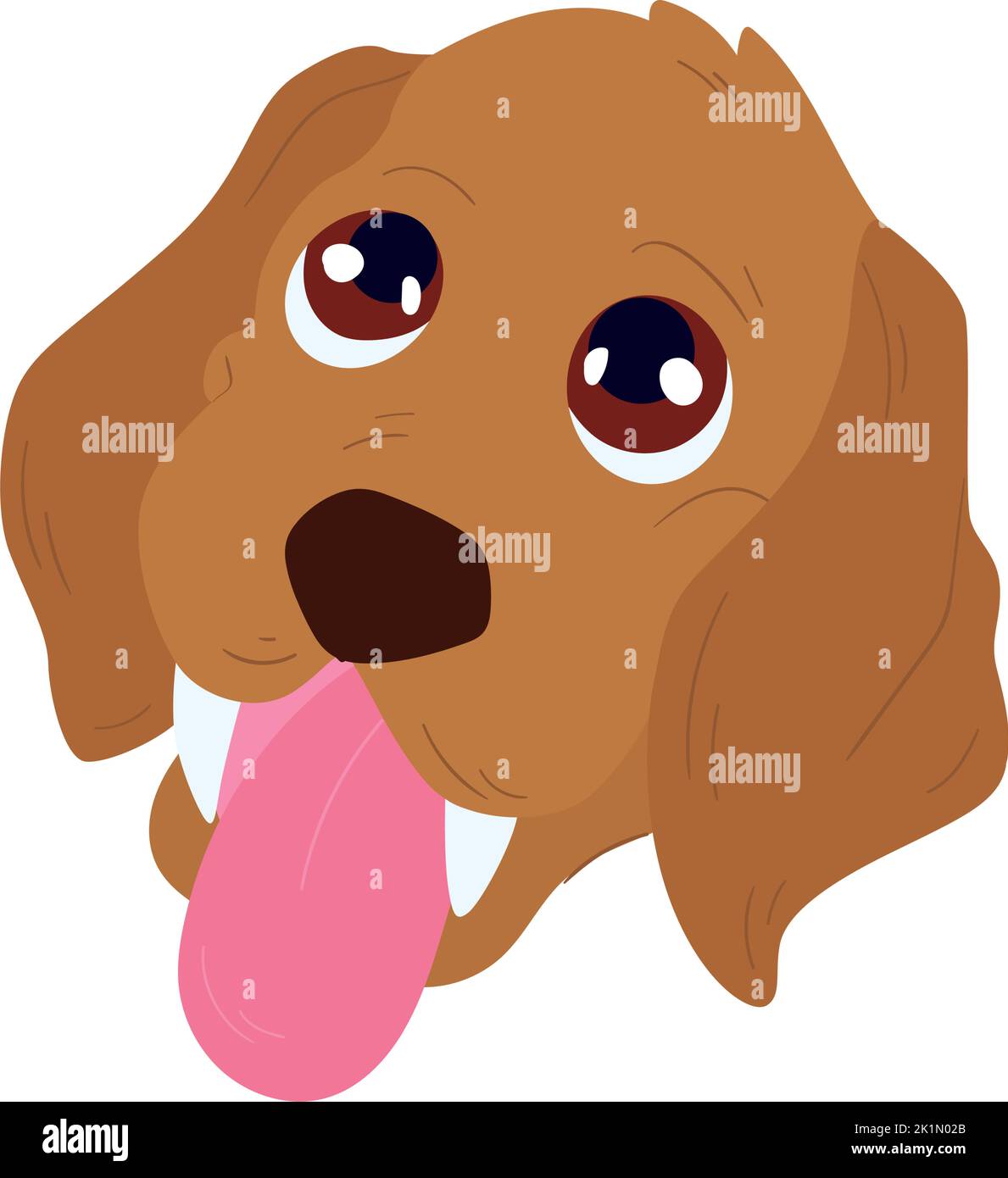 Isolated cute colored dog avatar Vector Stock Vector Image & Art - Alamy
