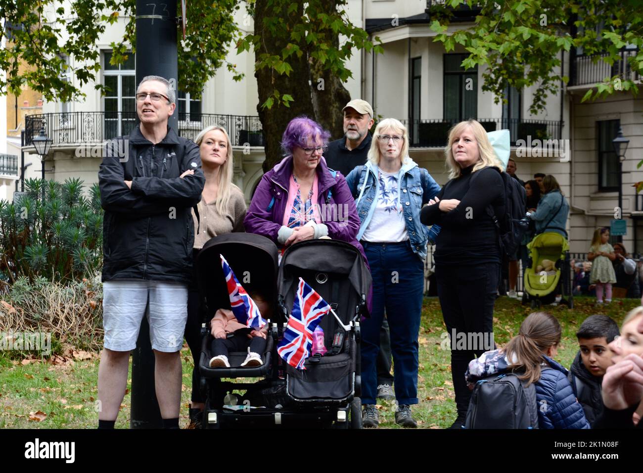 London on the day of the Queen's Funeral 19th September 2022 ...