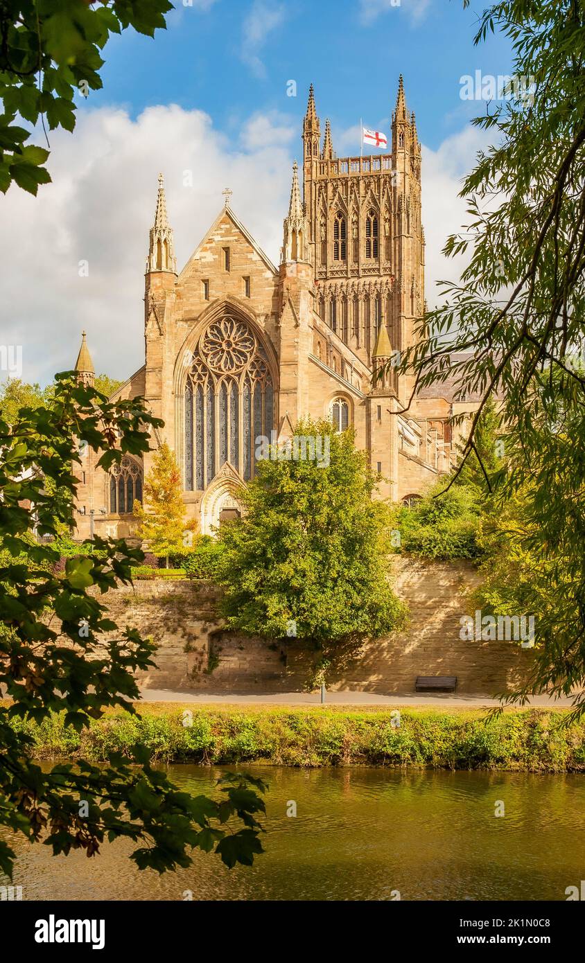 Worcester Cathedral Worcestershire Stock Photo - Alamy