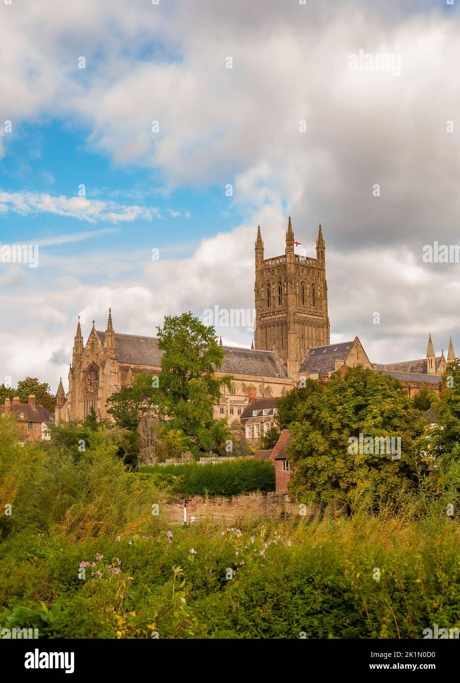 Worcester Cathedral Worcestershire Stock Photo - Alamy