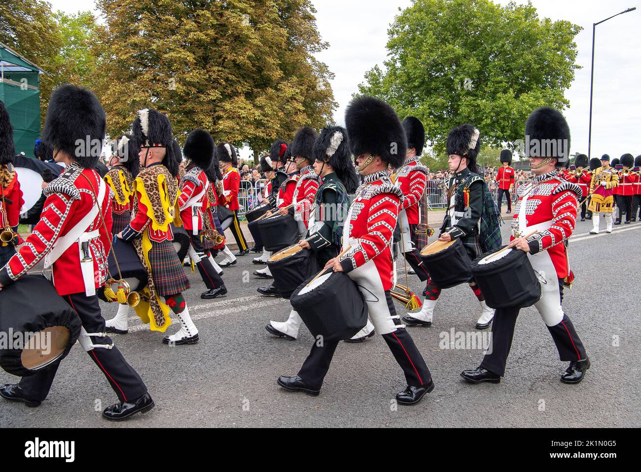 Windsor, Berkshire, UK. 19th September, 2022. Britain was it's finest today as soliders and ...