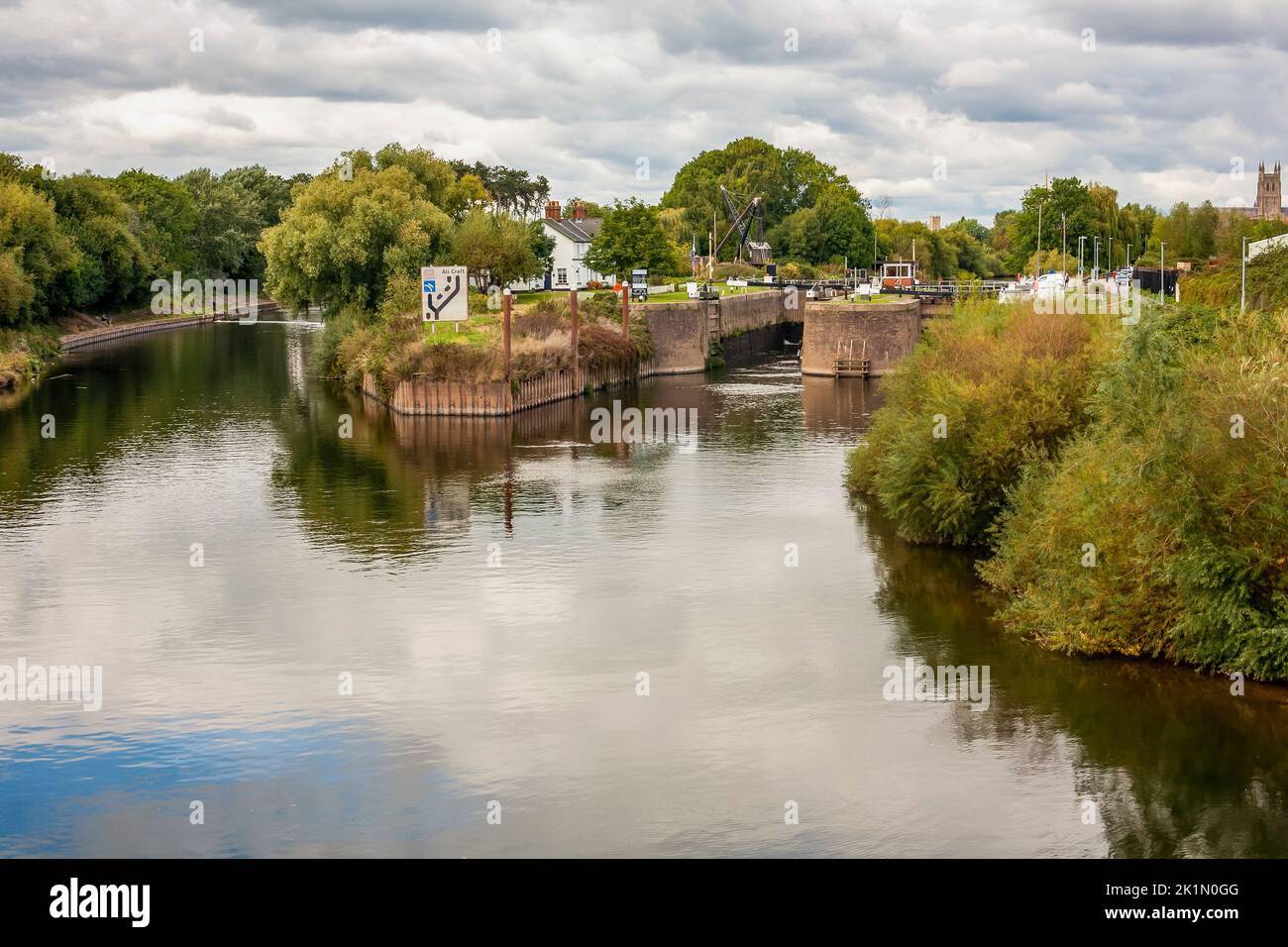 The River Severn Worcester Worcestershire Stock Photo - Alamy