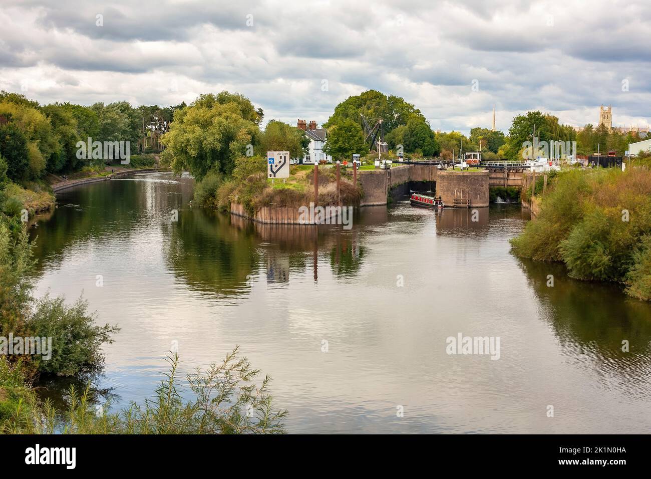 The River Severn Worcester Worcestershire Stock Photo - Alamy