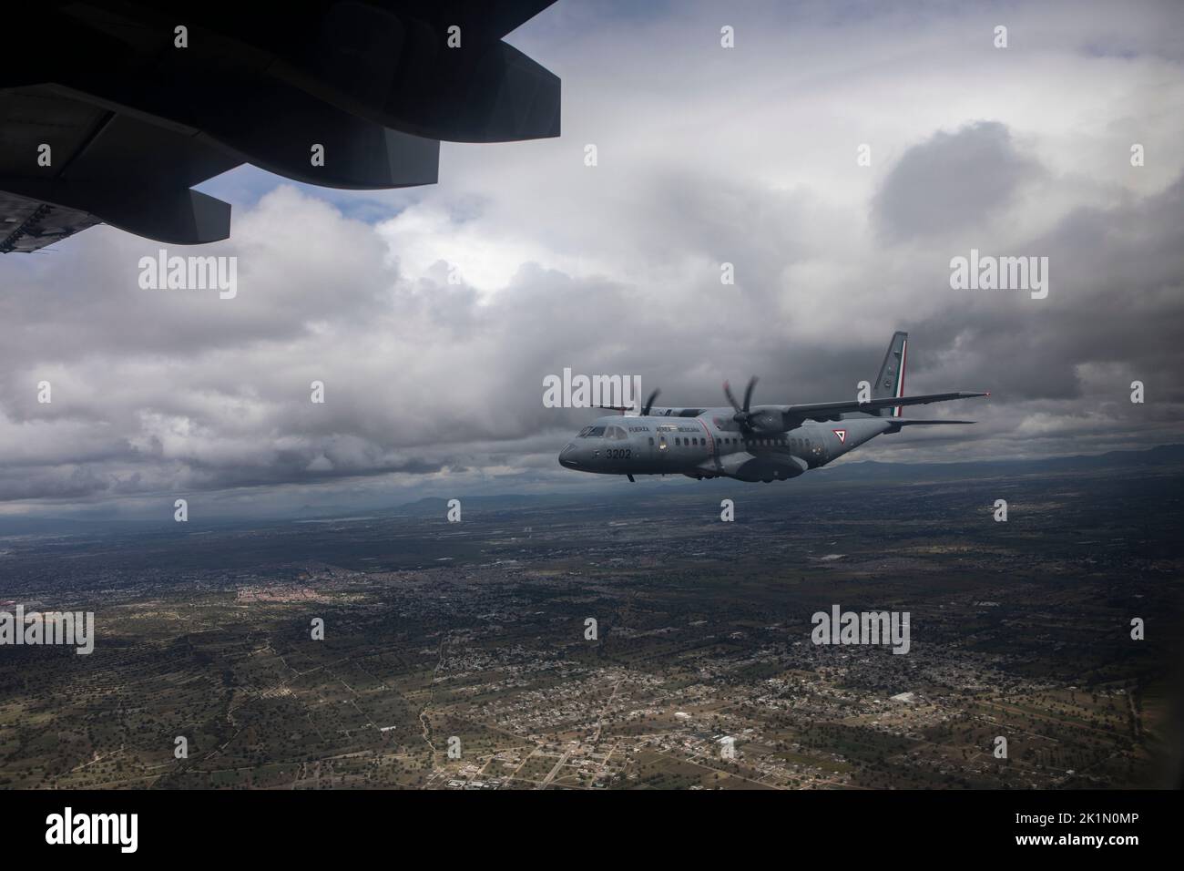 Mexiko Stadt, Mexico. 16th Sep, 2022. A plane of the Air Force of ...